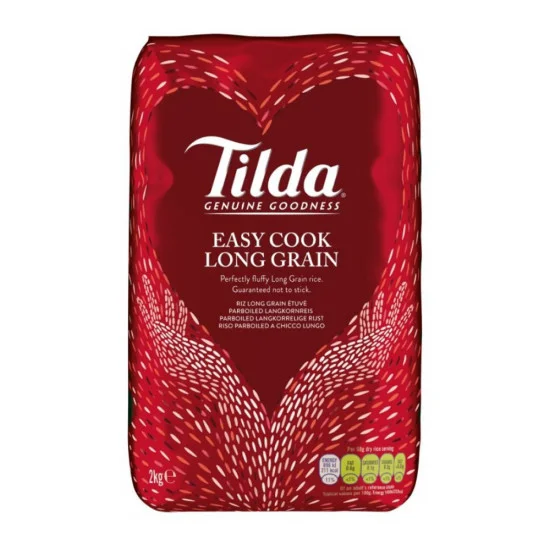 Tilda Předvařená Dlouhozrnná Rýže (Easy Cook Long Grain Rice) 2Kg ...