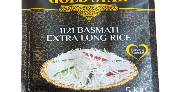 Gold Star dlouhá rýže 1121 Basmati 5KG | TopAsianFoods