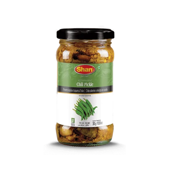 Shan Chilli Zelená Nakládané (Green Chilli Pickle) 300G | TopAsianFoods.com