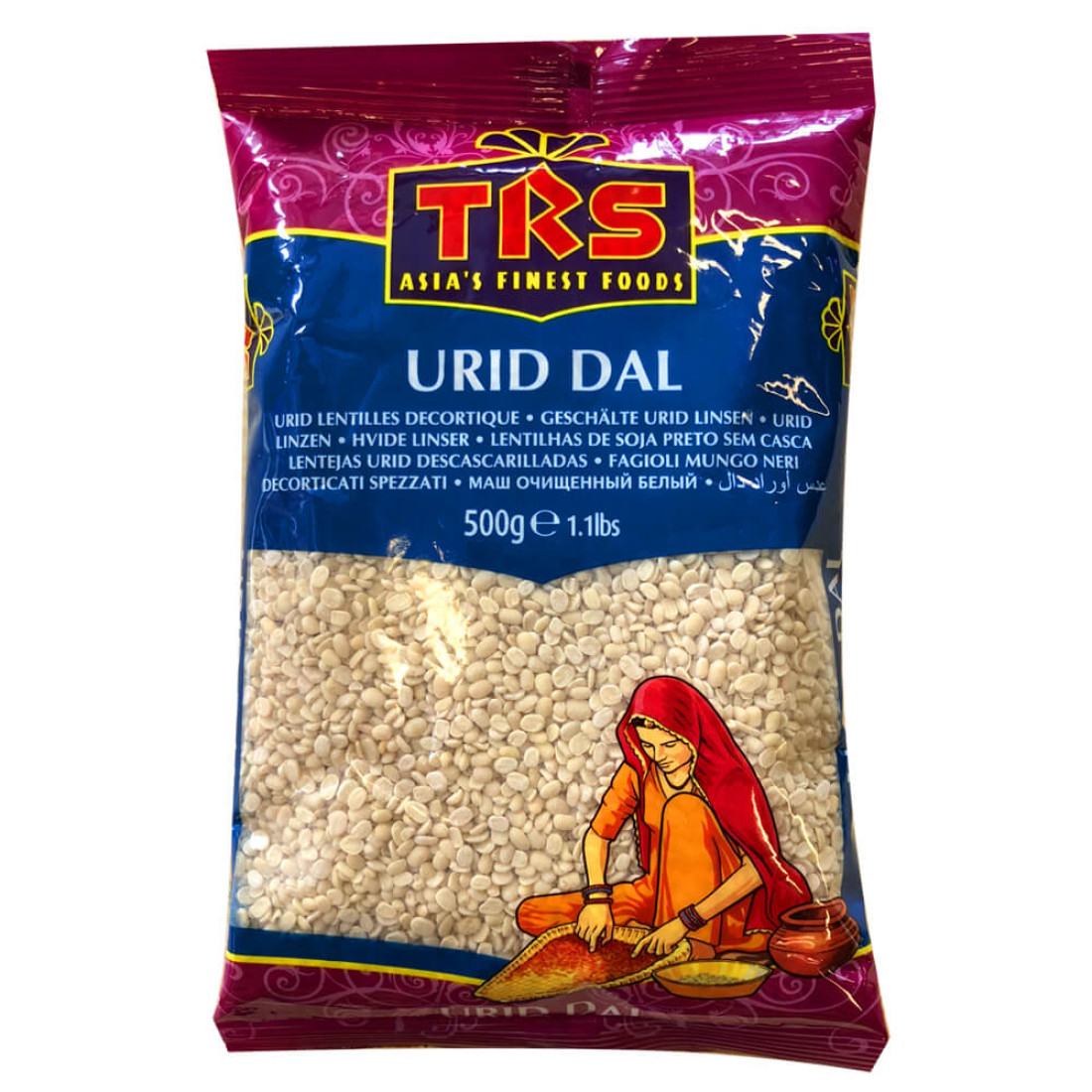 TRS Urid Bílá Čočka (Urid White Lentils) 500G
