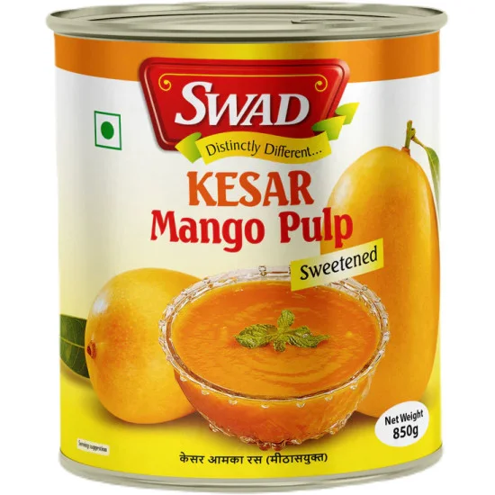 Swad Mangové Pyré (Kesar Mango Pulp) 850G | TopAsianFoods
